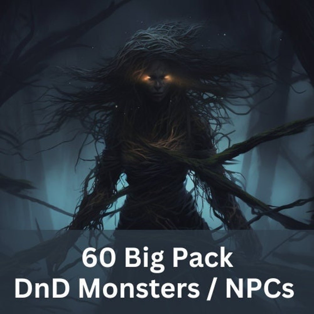 60 Big Pack DND Monsters / NPC for RPG - Etsy