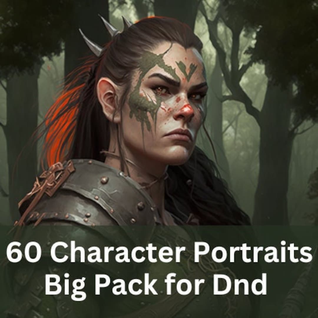 Dnd Big Pack 60 - Player Portraits / Pictures for RPG - Foundry and ...