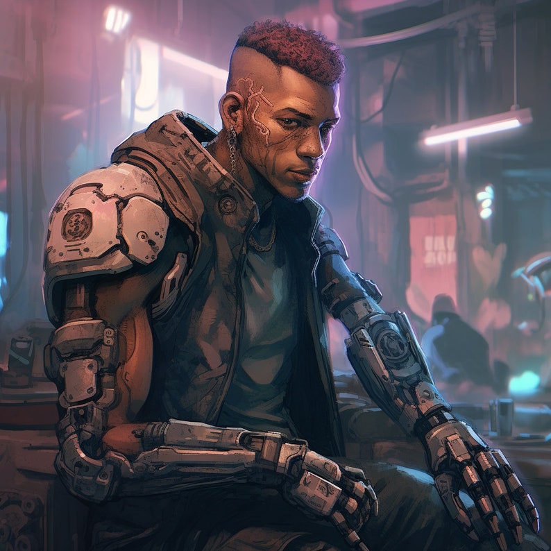 Big Pack - 60 Cyberpunk Bigpack NPC - Character Pictures for Scifi Roleplay / Shadowrun ...