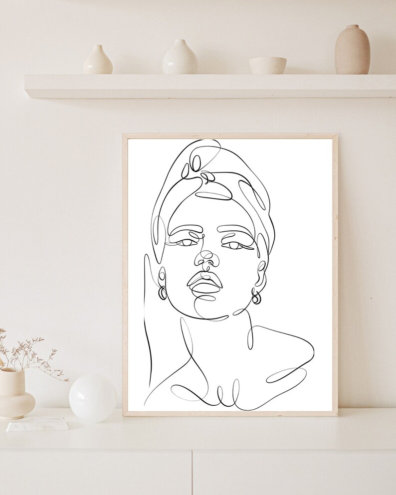 One Line Drawing Women Line Drawing Modern Line Drawing - Etsy