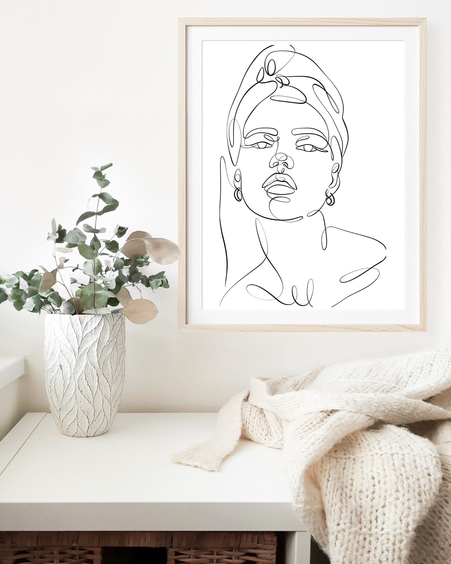 One Line Drawing, Women Line Drawing, Modern Line Drawing, Woman Line ...