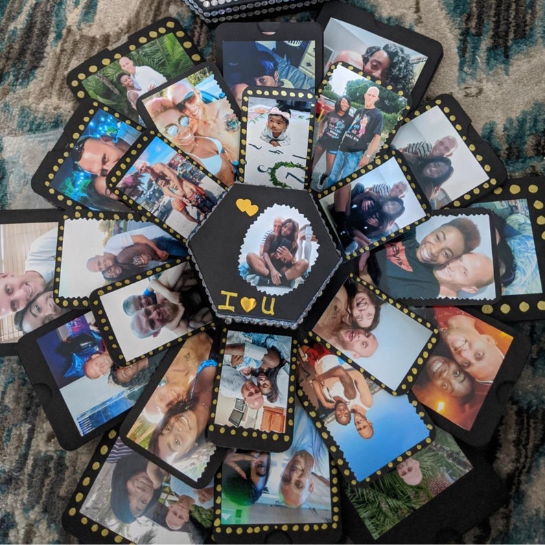 Explosion Gift Box Kit Custom Photos Box & Guide Included Just Add ...