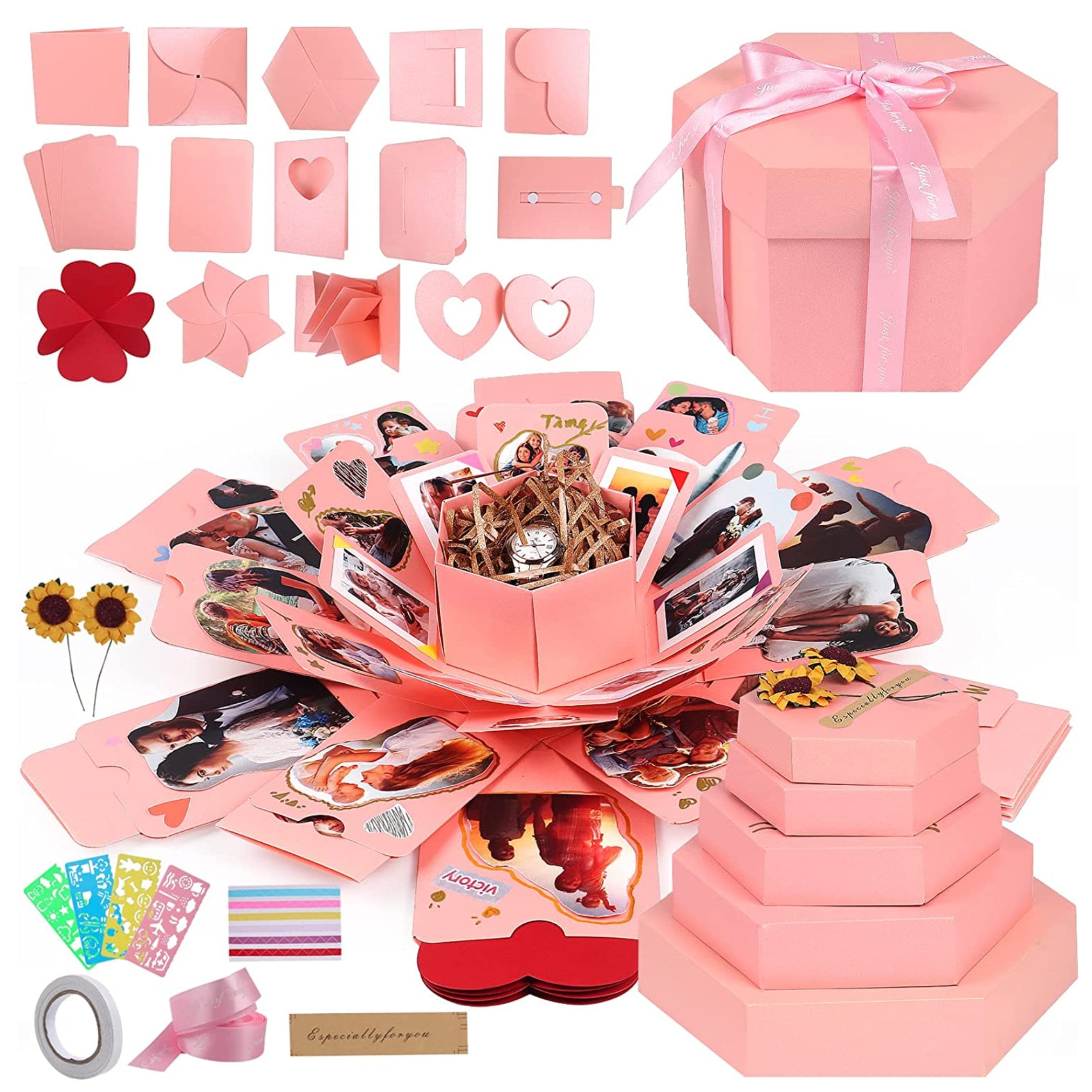 Photo Explosion Gift Box Kit Custom Photo Gift Box Perfect for Fathers ...