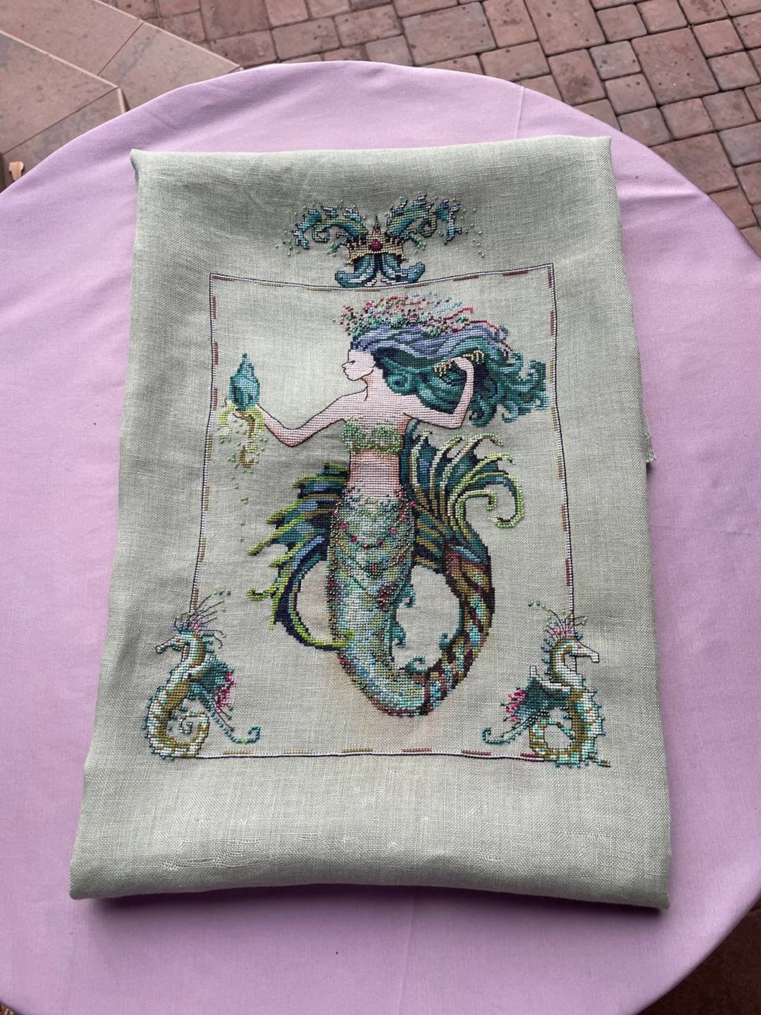 Mirabilia Bluebeard's Princess mirabella Completed Embroidery - Etsy