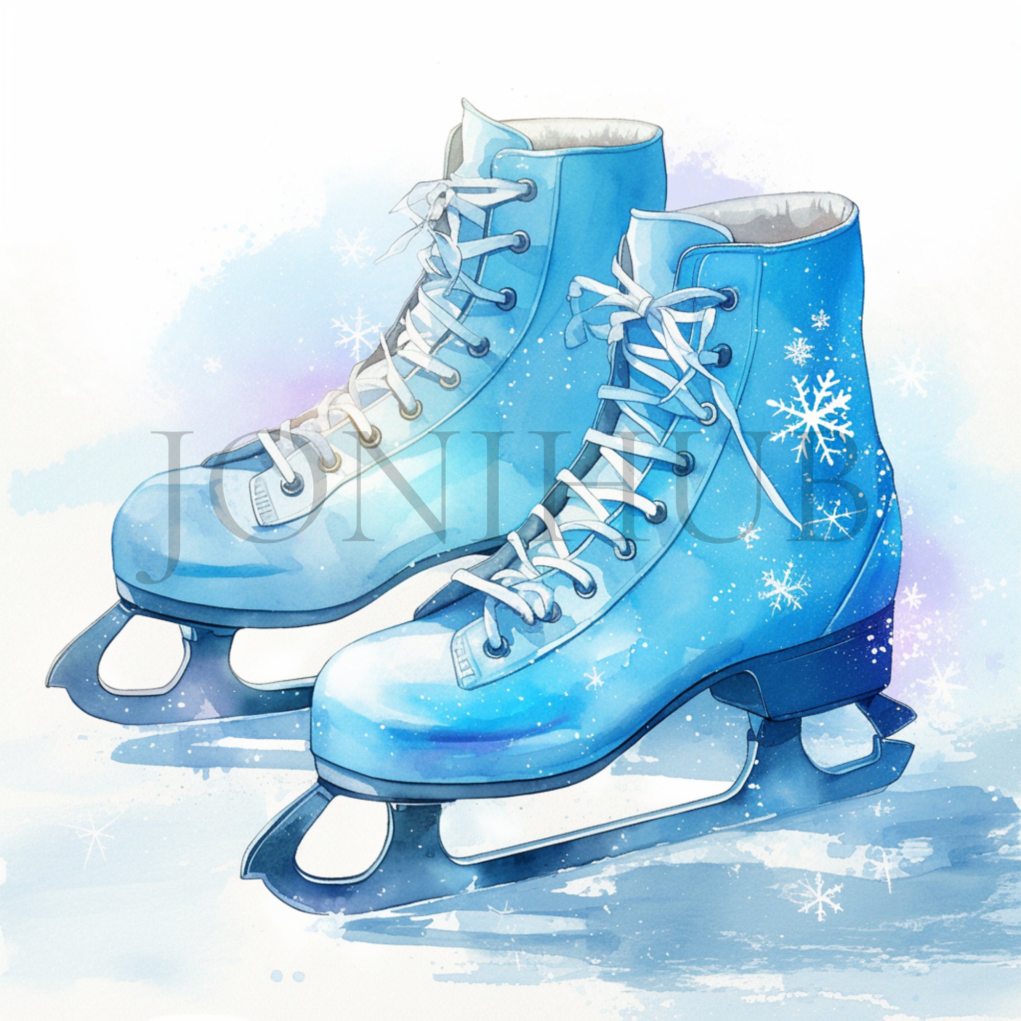 Ice Skates Clipart 10 High Quality Jpg's Digital Download Printable Art ...