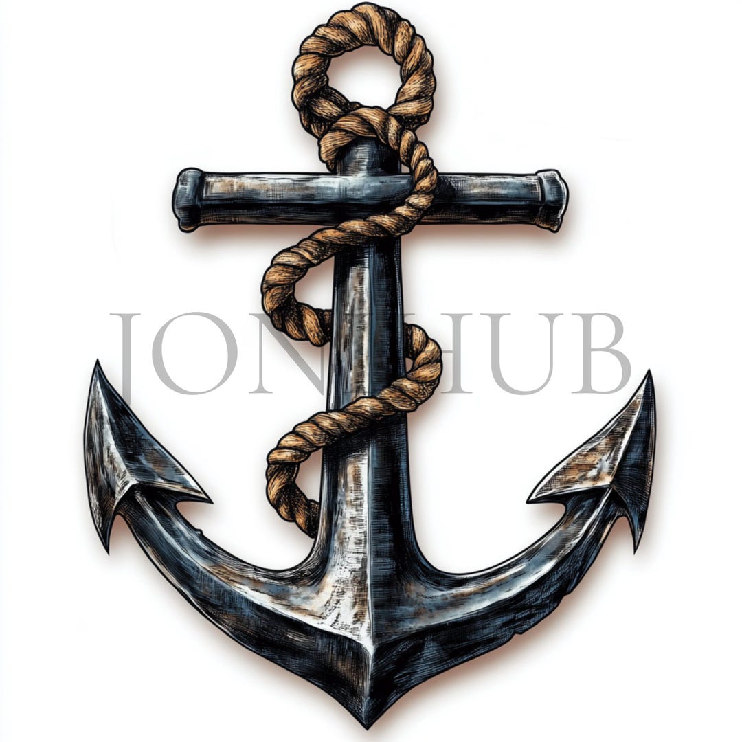 Anchor Clipart | High Quality JPG | Digital Download | Marine Clipart ...