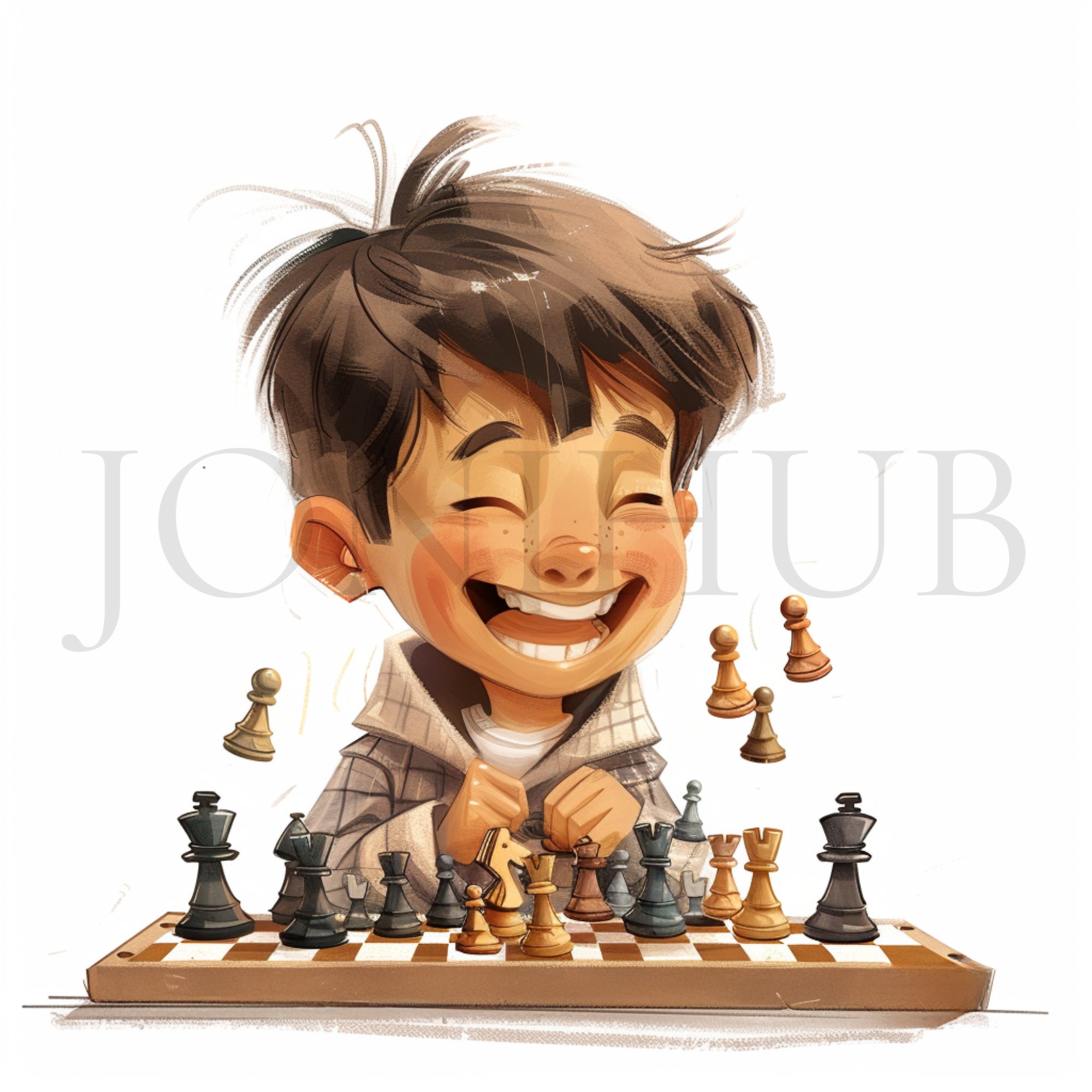 Chess Clipart 10 High Quality Jpgs Digital Download Chess Vector Board ...