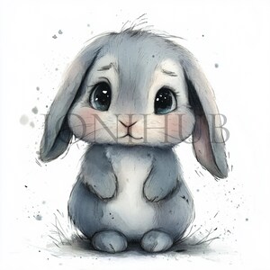 Sad Bunny Clipart | 10 High Quality Jpg's | Digital Download | Bunny ...