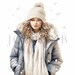 Cold Weather Fashion Clipart | 10 High Quality Jpg's | Digital Download ...