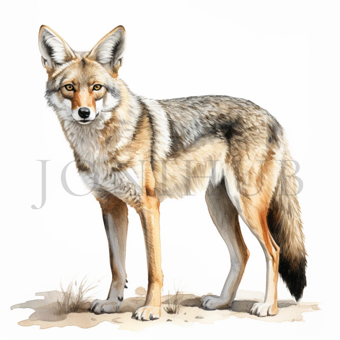 Black Backed Jackal Clipart | 10 High Quality Jpgs | Digital Download ...