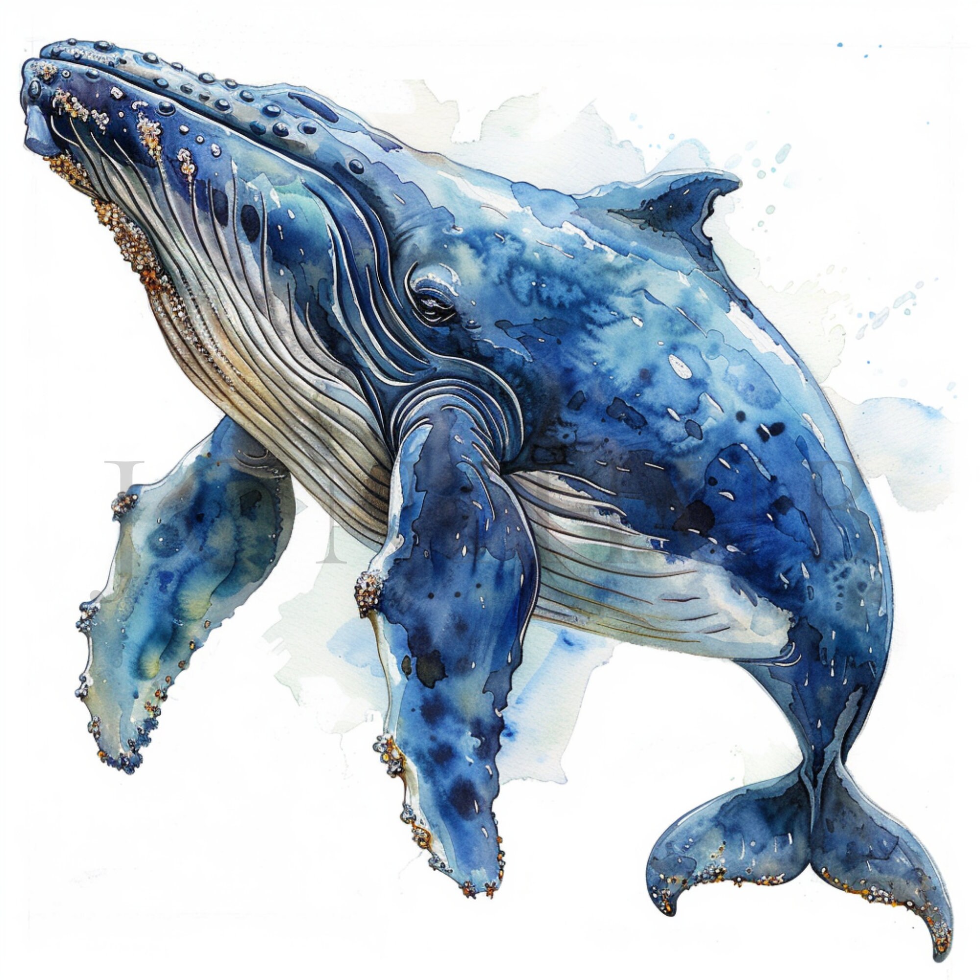 Whale Clipart | 10 High Quality Jpgs | Digital Download | Whale Drawing ...