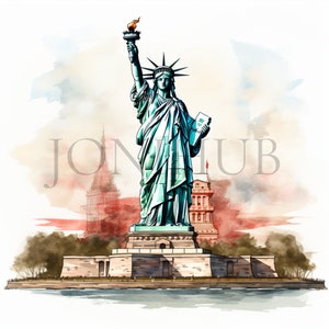 Statue of Liberty Clipart | 10 High Quality Jpgs | Digital Download ...