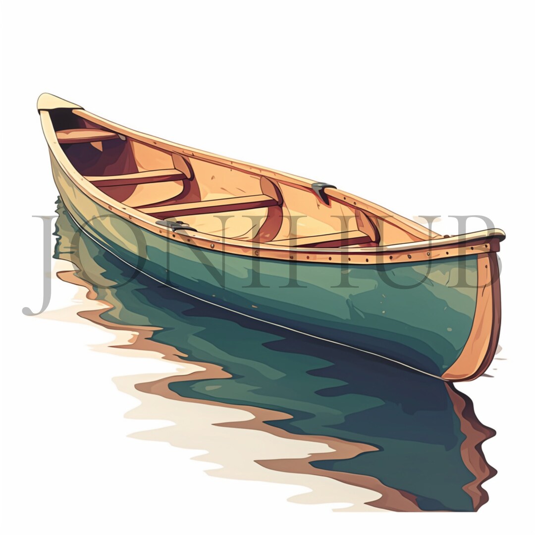 Vintage Canoe Clipart | 10 High Quality Jpg's | Digital Download ...