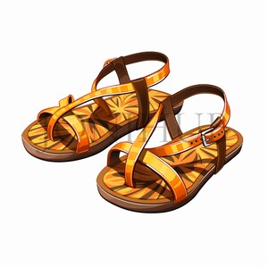 Summer Sandals Clipart | 10 High Quality Jpg's | Digital Download ...