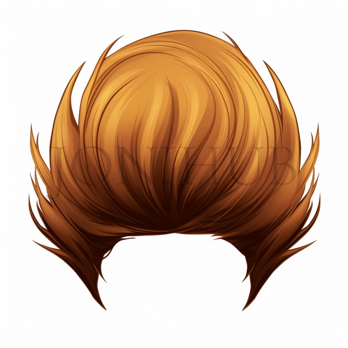 Hair Clipart | 10 High Quality Jpg's | Digital Download | Stylish Hair ...
