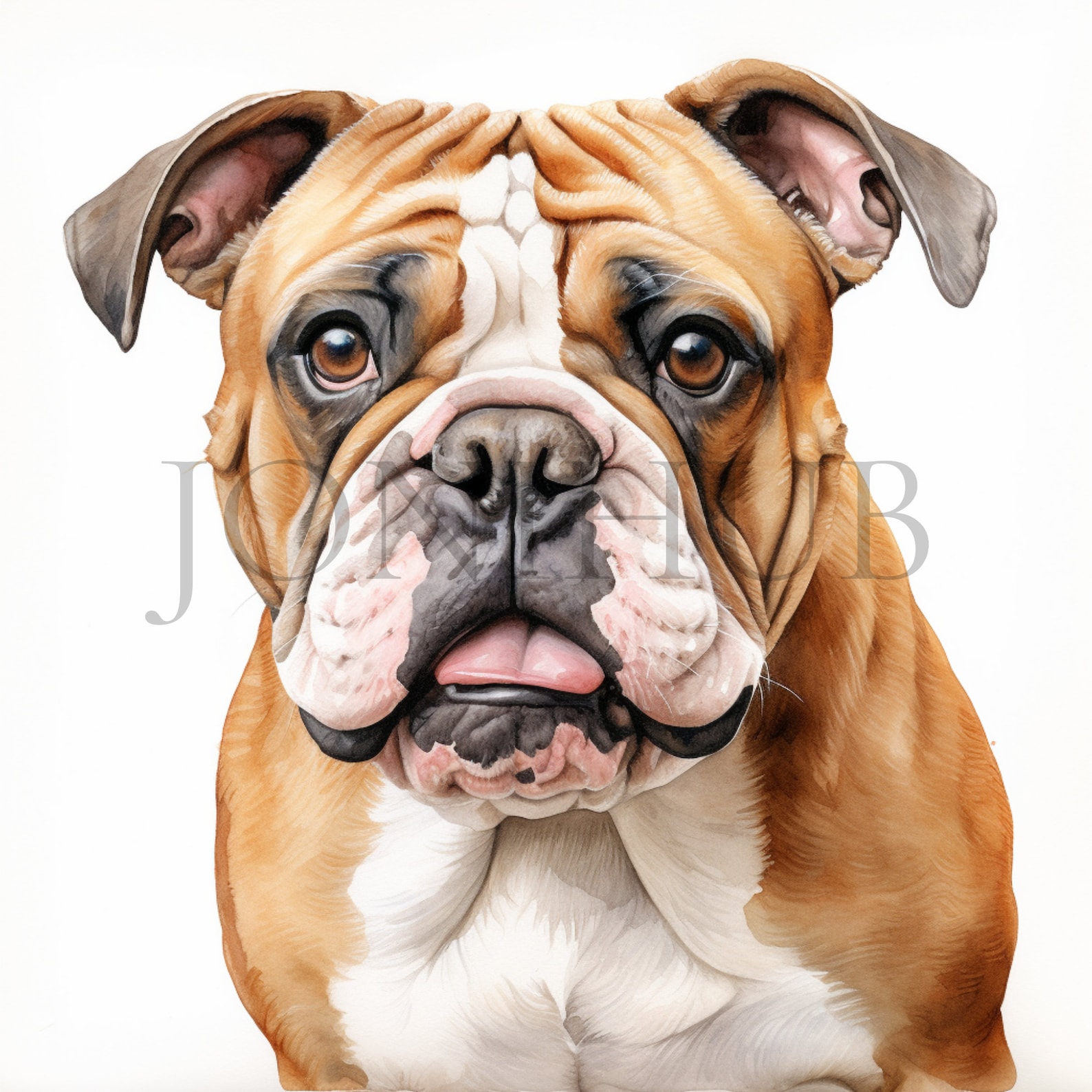 Bulldog Clipart Set 10 High Quality Jpg's Digital Download Animal ...