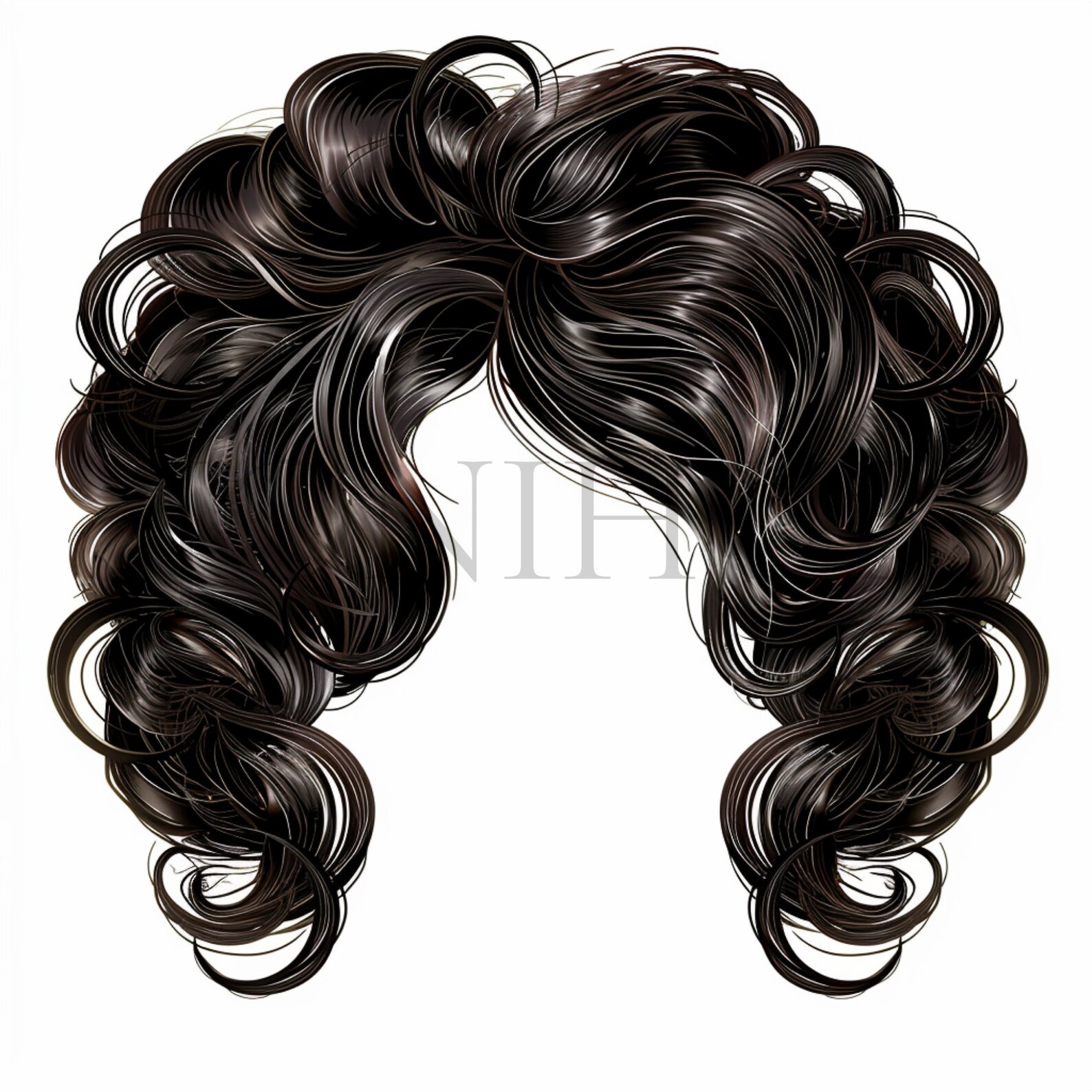Hair Clipart | 10 High Quality Jpg's | Digital Download | Fashion Hair ...