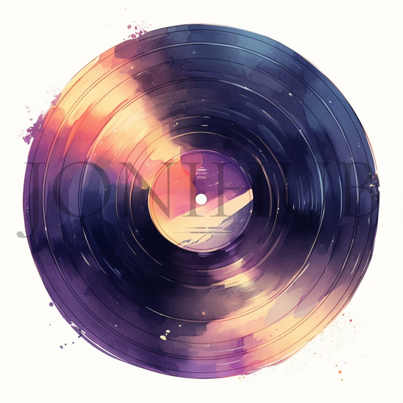 Vinyl Record Clipart 10 High Quality Jpg's Digital Download Vintage ...