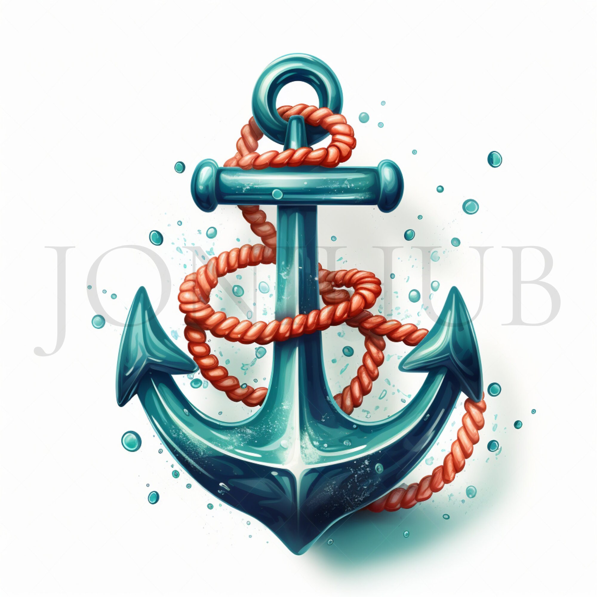 Anchor Clipart | 10 High Quality Jpgs | Digital Download | Nautical ...