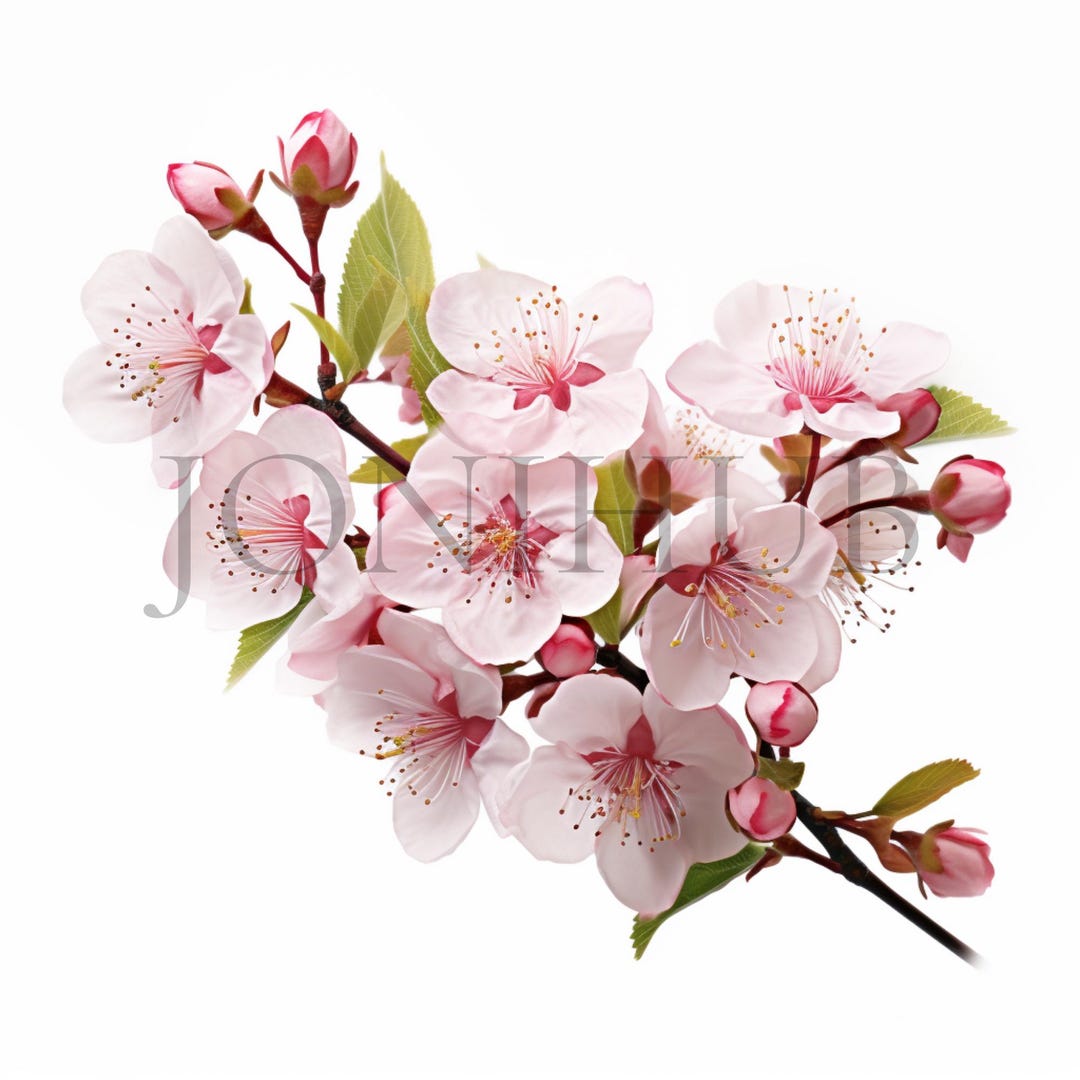 Blossom Cherry Branches Clipart | 10 High Quality Jpg's | Digital ...