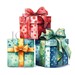 Holiday Presents Clipart | 10 High Quality Jpgs | Digital Download ...