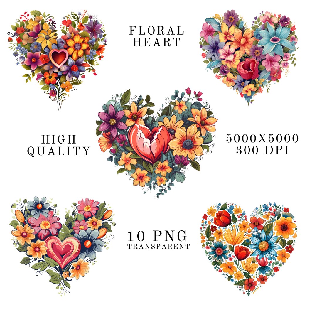 Heart Clipart | 10 High Quality Pngs | Valentines Day Heart Clipart ...