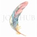 Boho Feather Clipart | 10 High Quality Jpgs | Digital Download ...