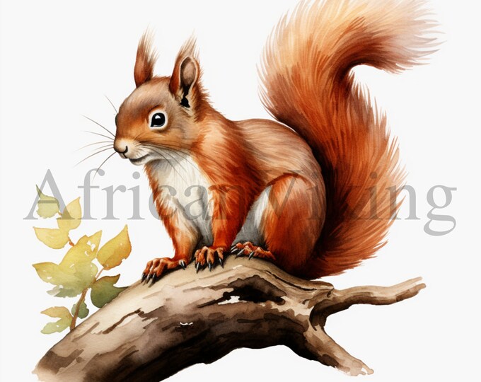 3D Squirrel Clipart 11 High-quality Jpgs Clipart Bundle Digital Paper ...