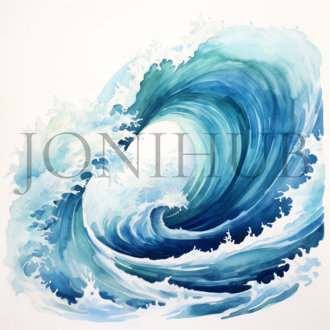 Ocean Waves Clipart 10 High Quality Jpg's Digital Download Digital ...