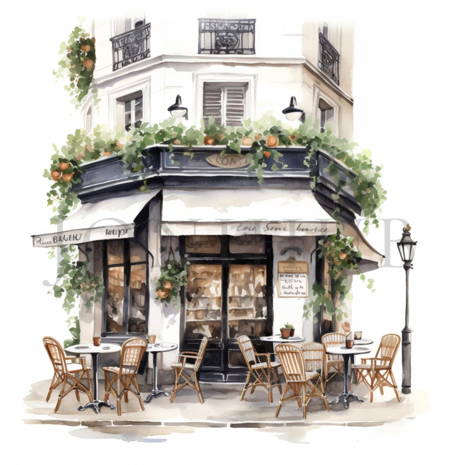 Paris Cafe Clipart 10 High Quality Jpgs Digital Download Vintage Paris ...
