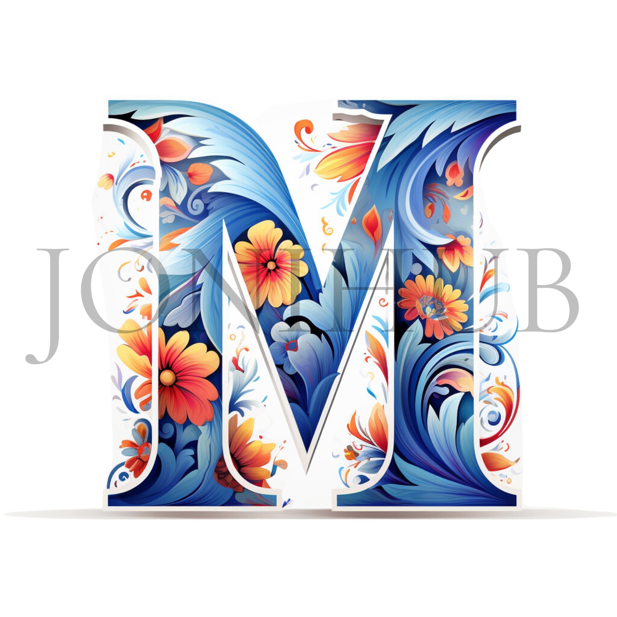 Letter M Clipart 10 High Quality Jpg's Digital Download Alphabet ...