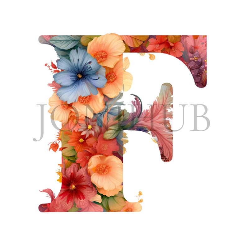 Letter F Clipart | 10 High Quality Jpg's | Digital Download | Printable ...