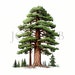 Sequoia Trees Clipart | 10 High Quality Jpg's | Digital Download | Tree ...