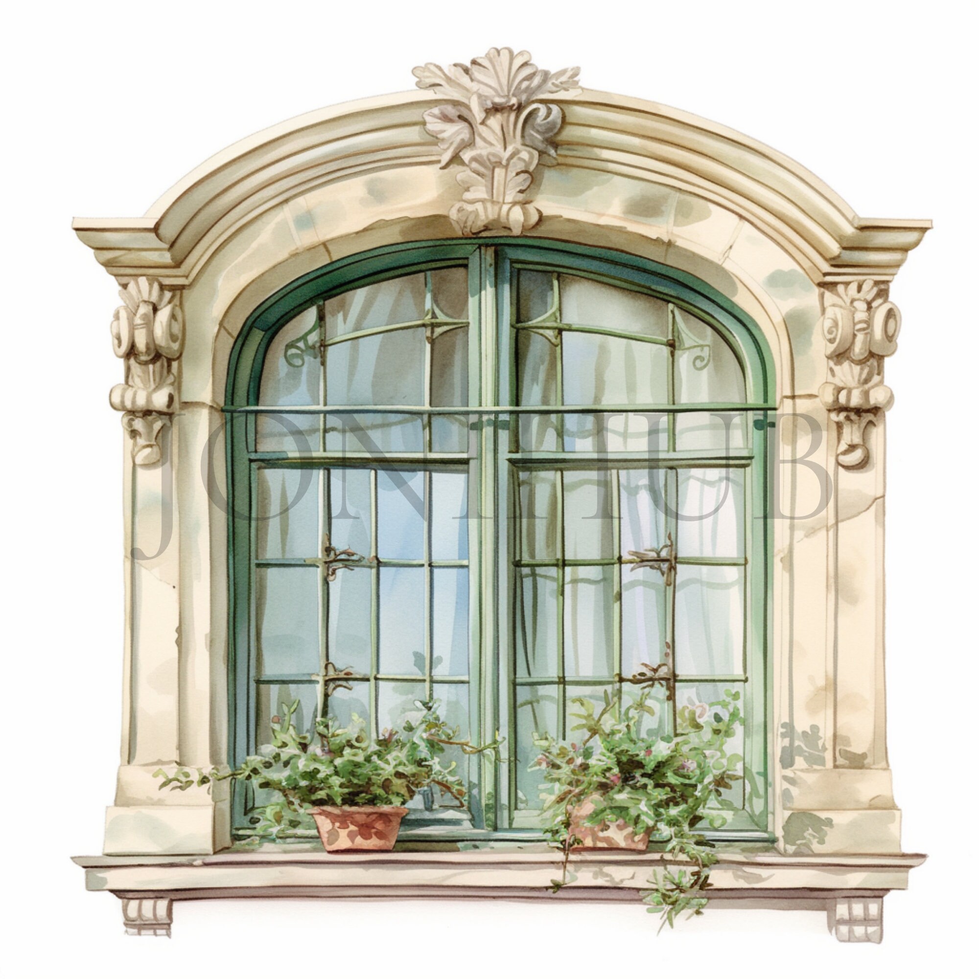 Victorian Windows Clipart | 10 High Quality Jpg's | Digital Download ...