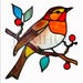 Stained Glass Robin Clipart | 10 High Quality Jpgs | Digital Download ...
