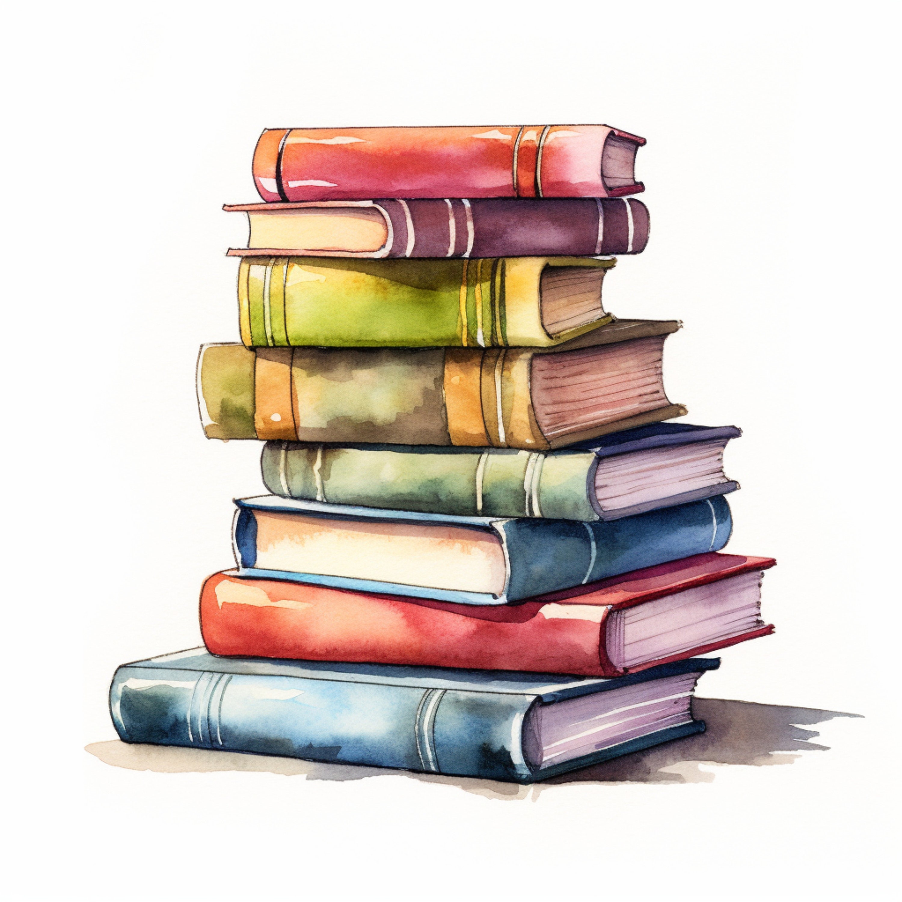 Stack of Books Clipart | 10 High Quality Jpgs | Card Making | Books ...