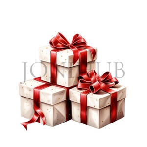 Holiday Presents Clipart | 10 High Quality Jpgs | Digital Download ...