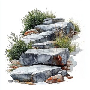 Rocky Path Clipart | 10 High Quality Jpgs | Digital Download | Nursery ...