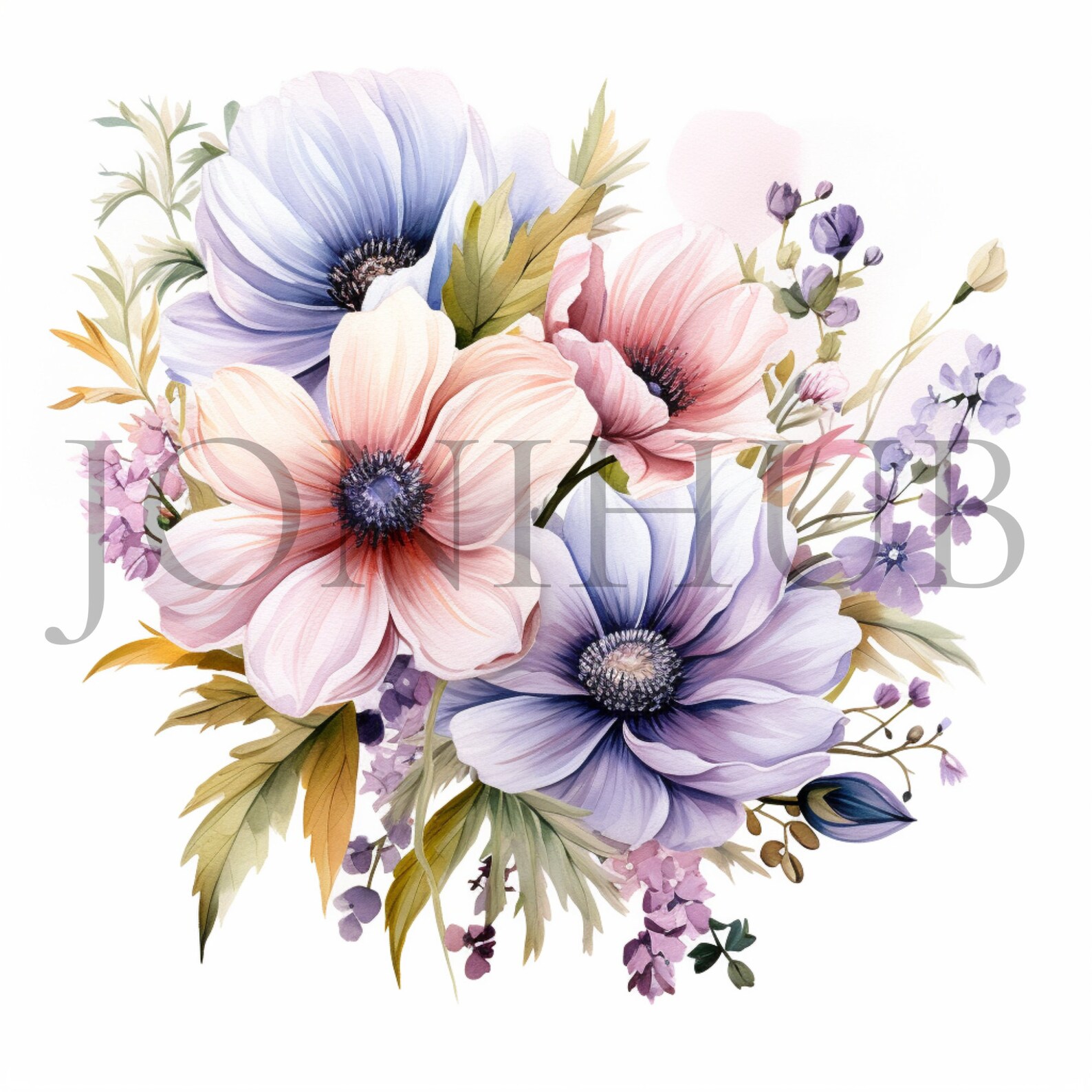 Flowers Cascade Clipart 10 High Quality Jpg's Digital Download Cascade ...