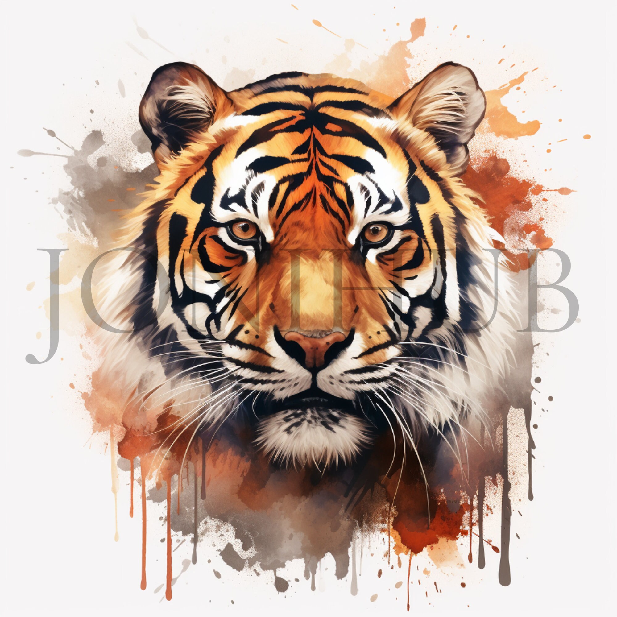 Tiger Clipart | 10 High Quality Jpg's | Digital Download | Animal ...