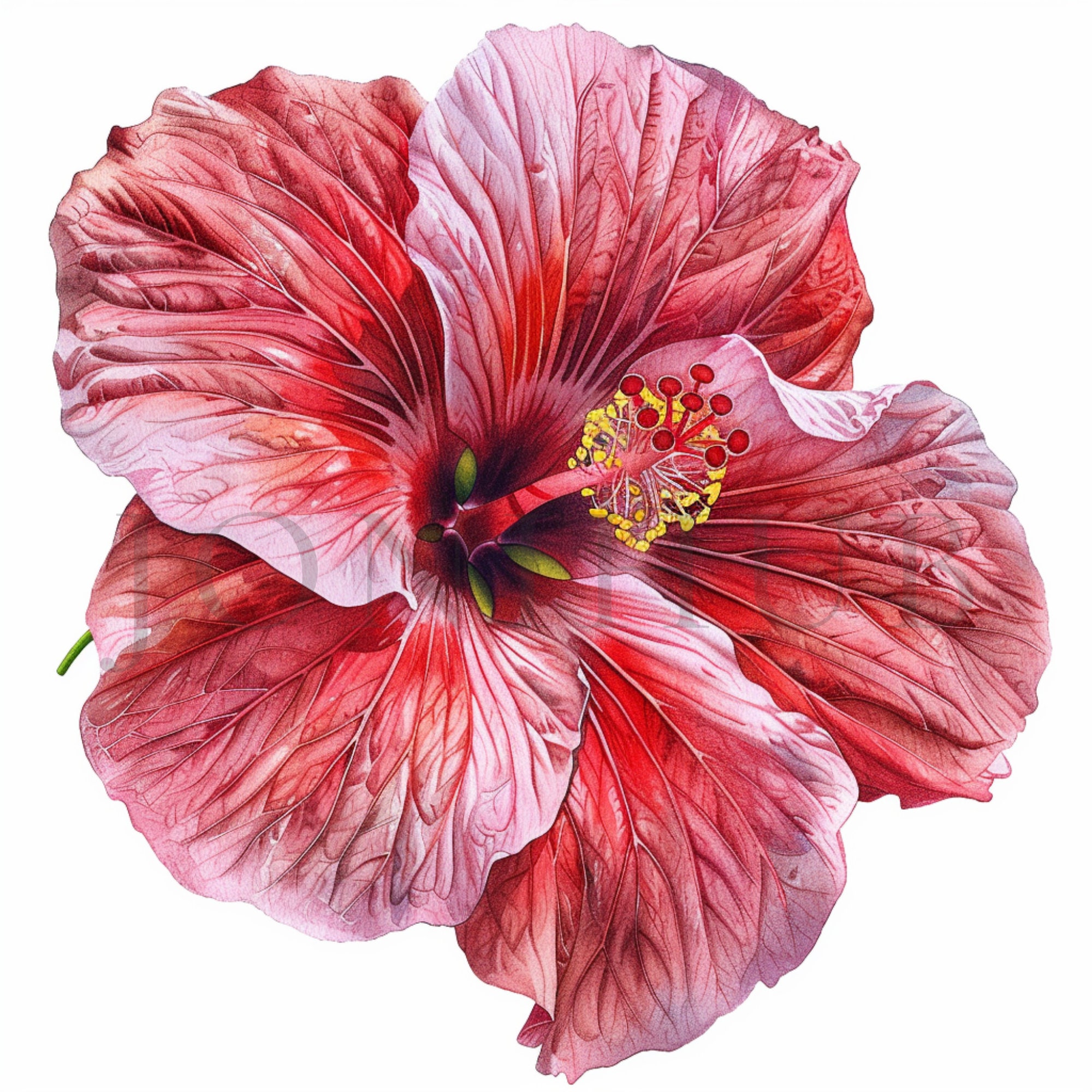 Hibiscus Clipart 10 High Quality Jpgs Digital Download Hibiscus Flower ...