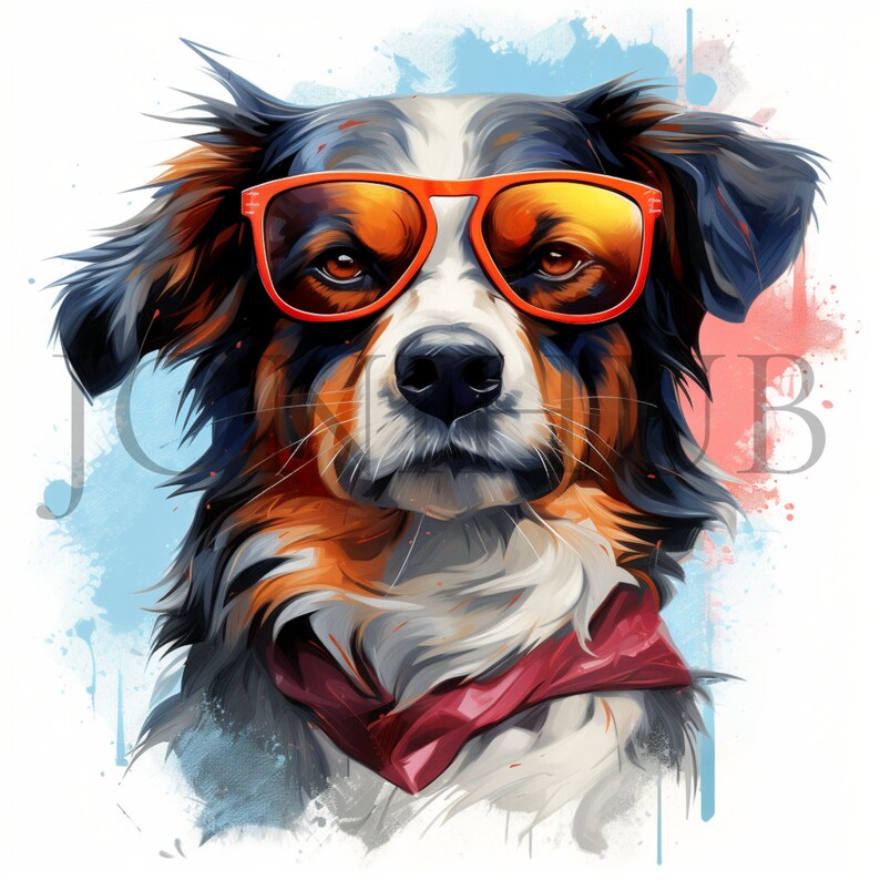 Cool Dogs Clipart | 10 High Quality Jpg's | Digital Download | Stylish ...