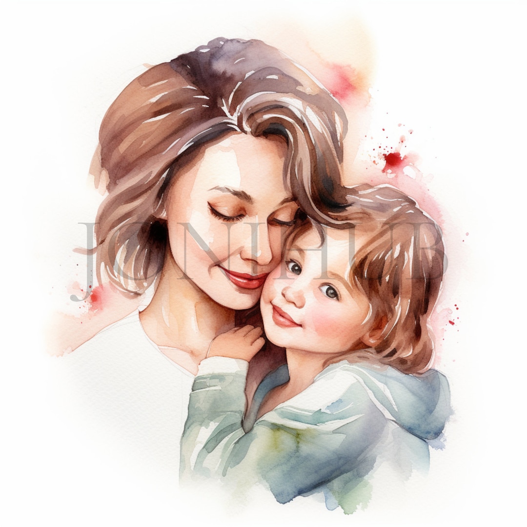 Mom Clipart | 10 High Quality Jpg's | Digital Download | Motherhood Art ...