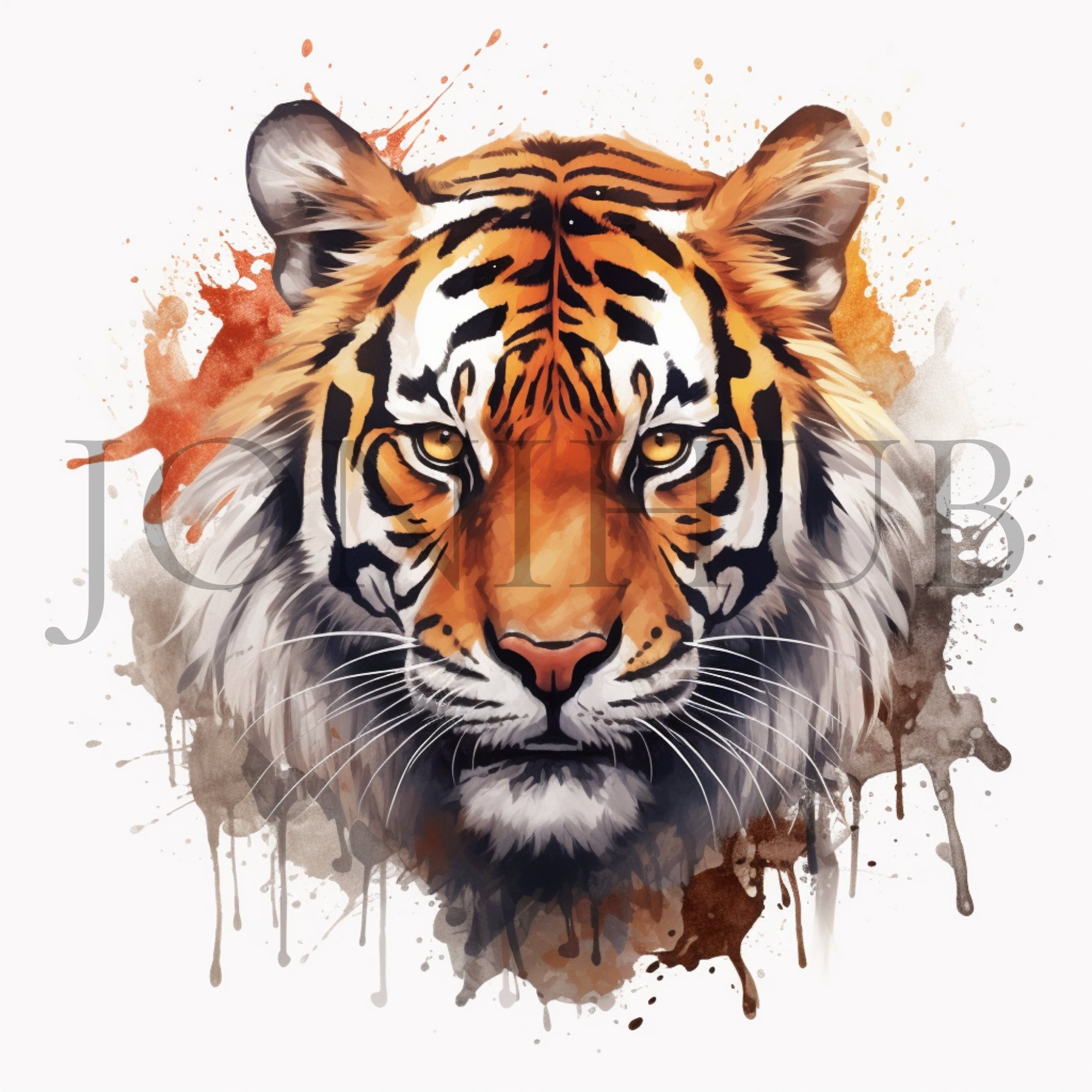 Tiger Clipart | 10 High Quality Jpg's | Digital Download | Animal ...