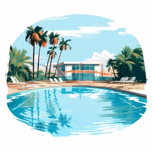 Summer Pool Clipart | 10 High Quality Jpg's | Digital Download | Water ...