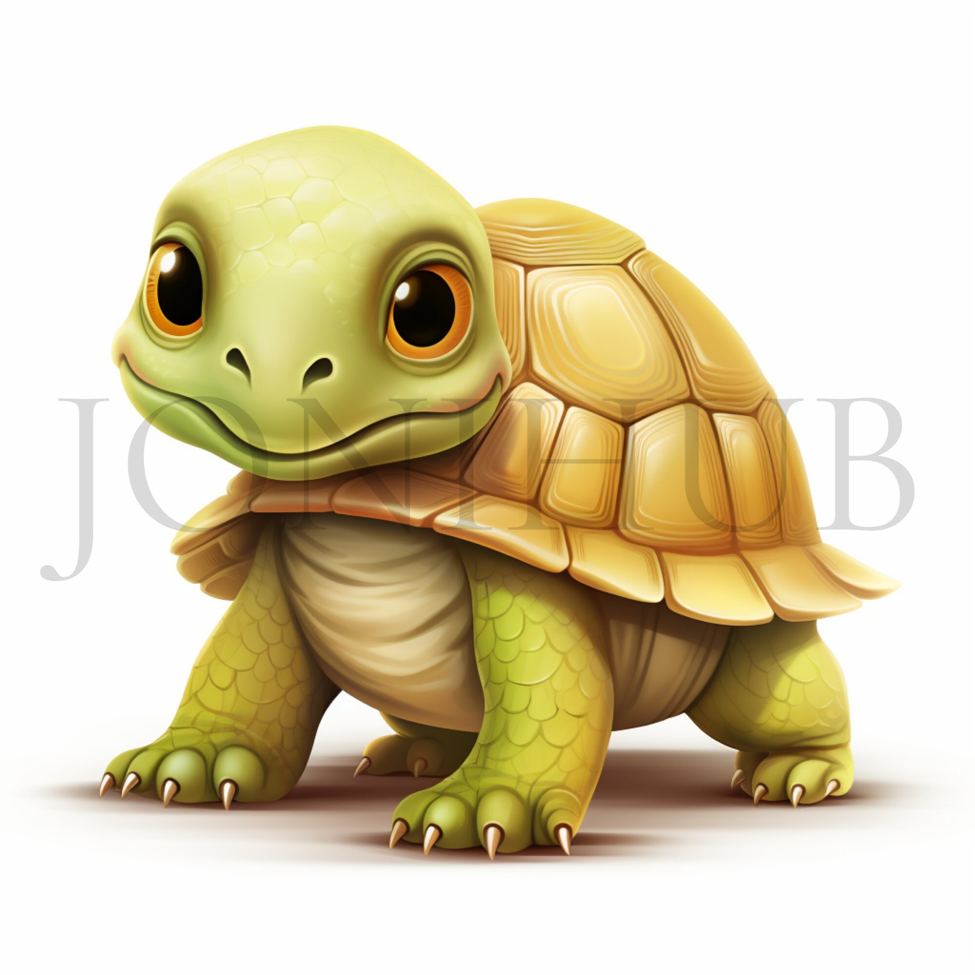 Cute Tortoise Clipart | 10 High Quality Jpg's | Digital Download ...