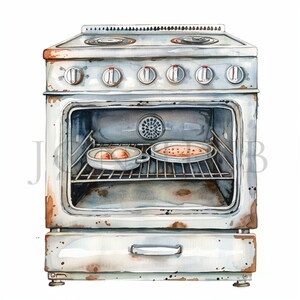 Oven Clipart | 10 High Quality Jpgs | Instant Digital Download ...