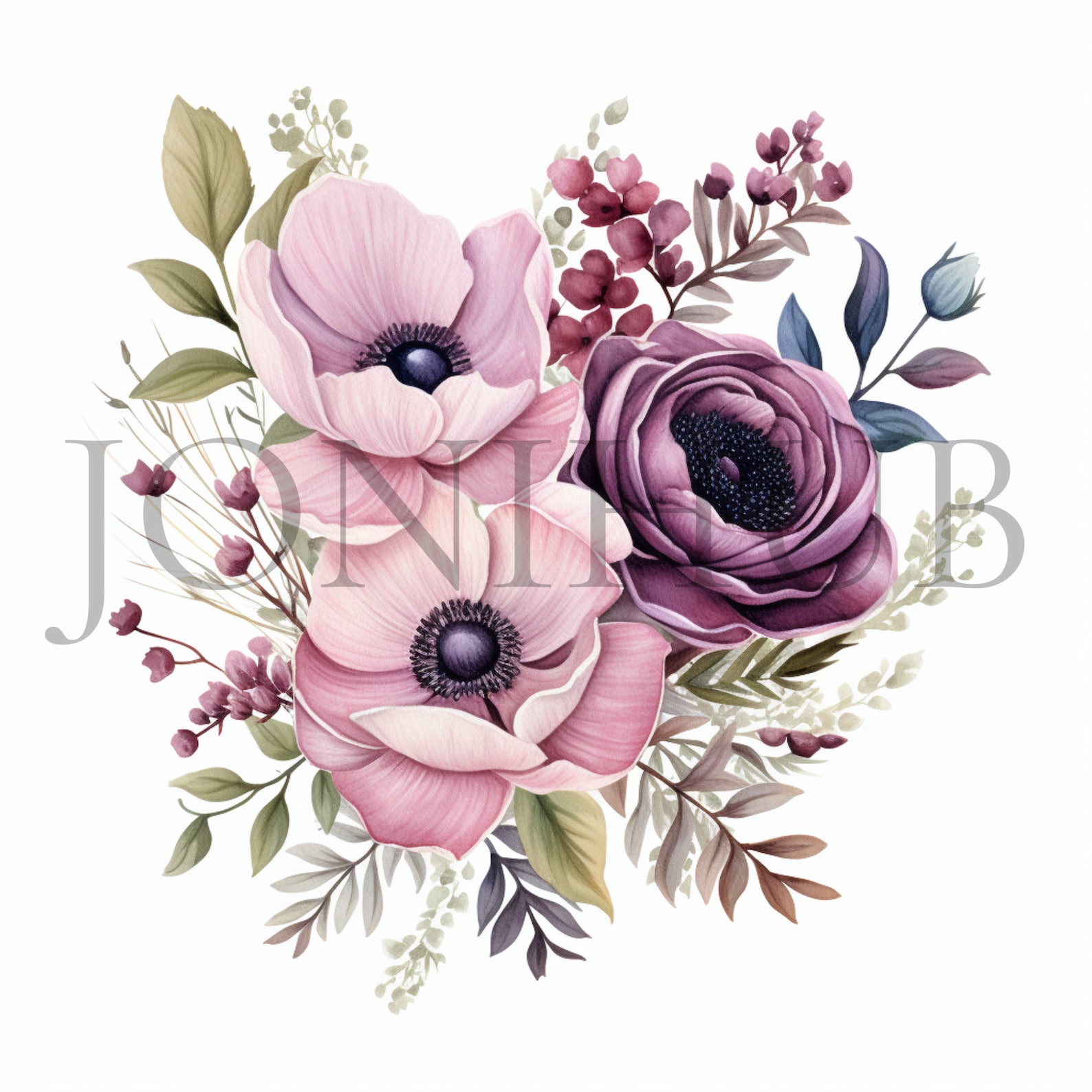 Flowers Cascade Clipart 10 High Quality Jpg's Digital Download Cascade ...