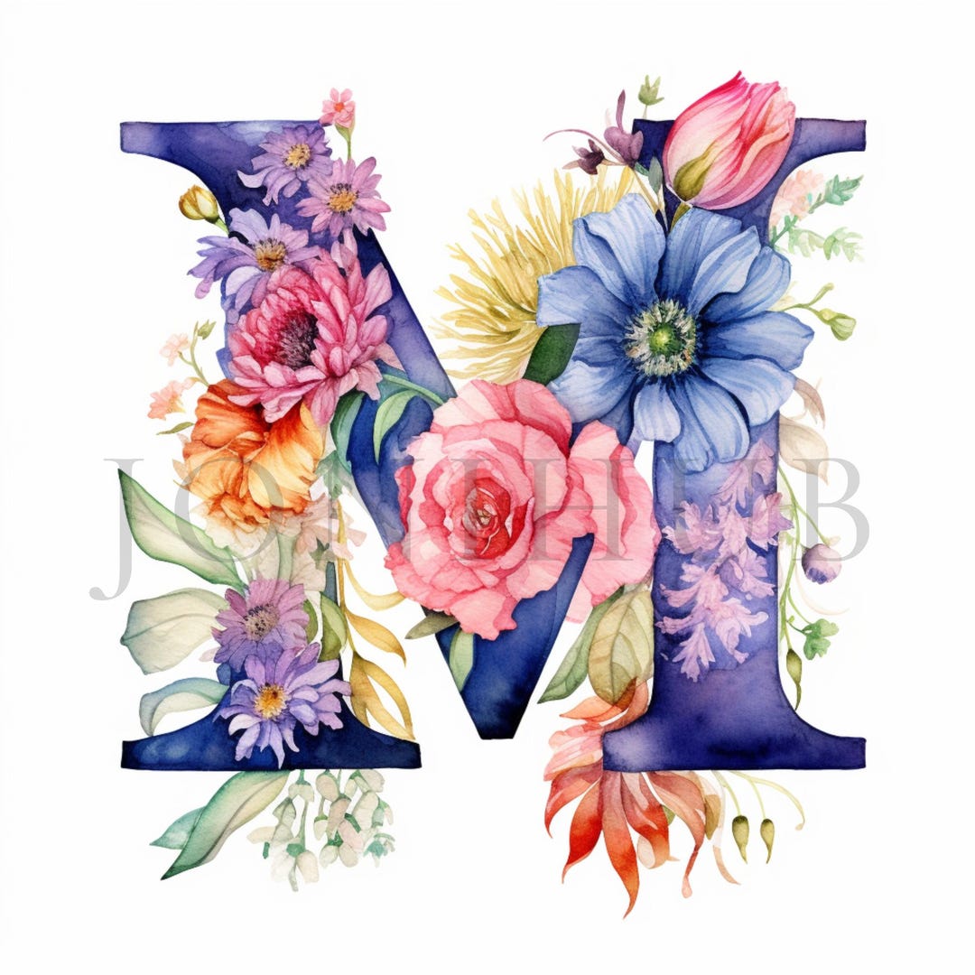 Letter M Clipart | 10 High Quality Jpgs | Digital Download | Card ...