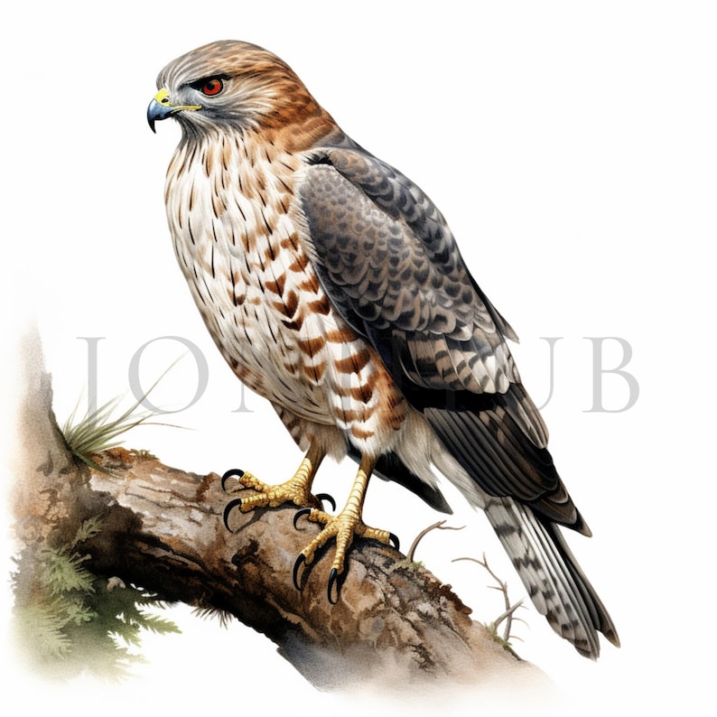 Cooper's Hawk Clipart | 10 High Quality Jpgs | Digital Download ...